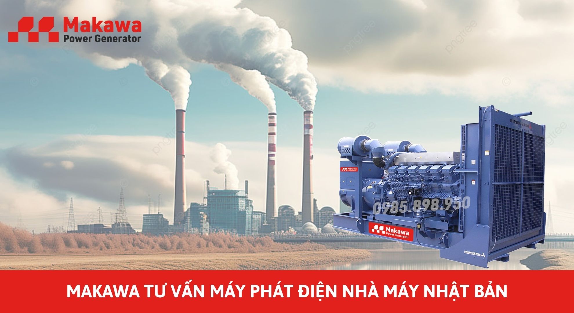 Makawa tư vấn máy phát điện nhà máy Nhật Bản